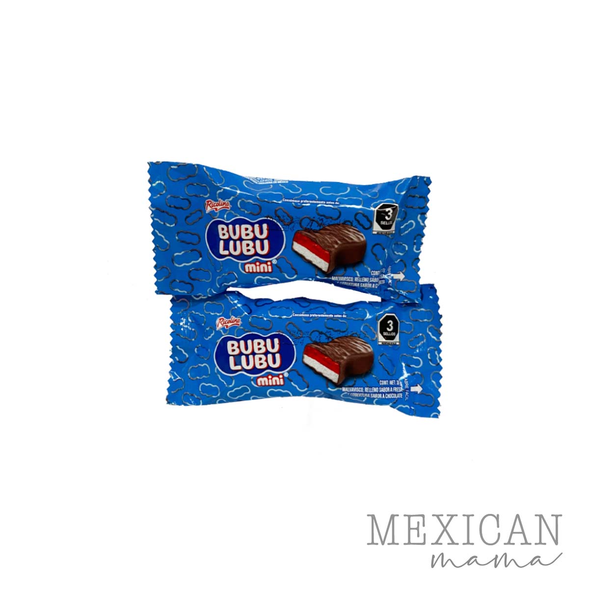 Bubulubu Ricolino Marshmallow Chocolate Bar Mini 25g (pack of 3 ...