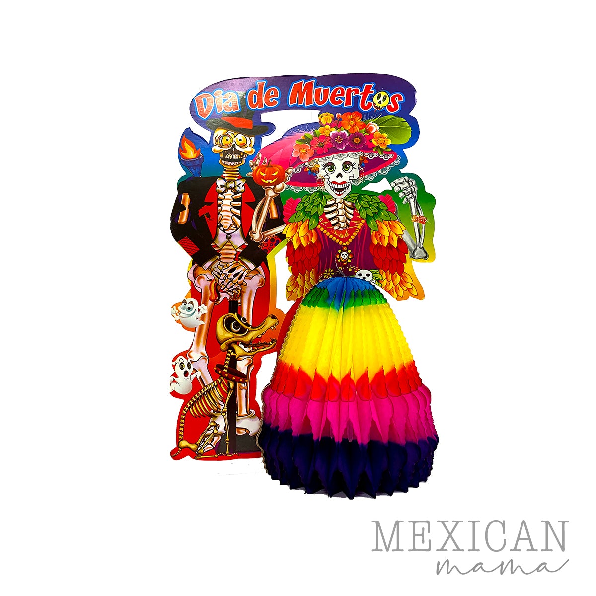 Catrina and Catrin Paper Decoration (Small) – Mexican Mama