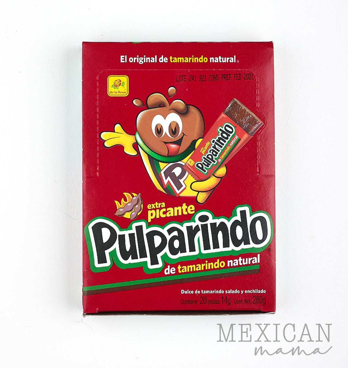 Pulparindo Tamarind candy EXTRA HOT 20 pcs – Mexican Mama